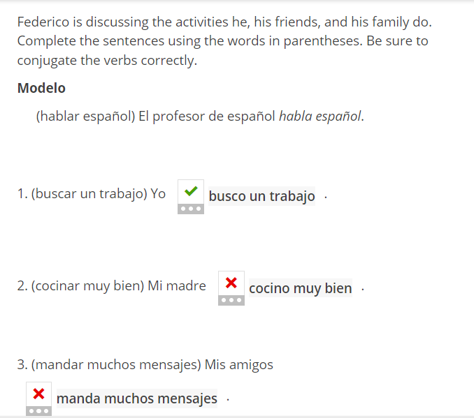 Federico is discussing the activities he, his | Chegg.com