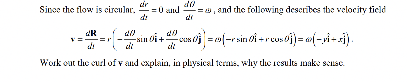Solved YA Z (x,y) R 7) (Solid Body Rotation). Consider | Chegg.com