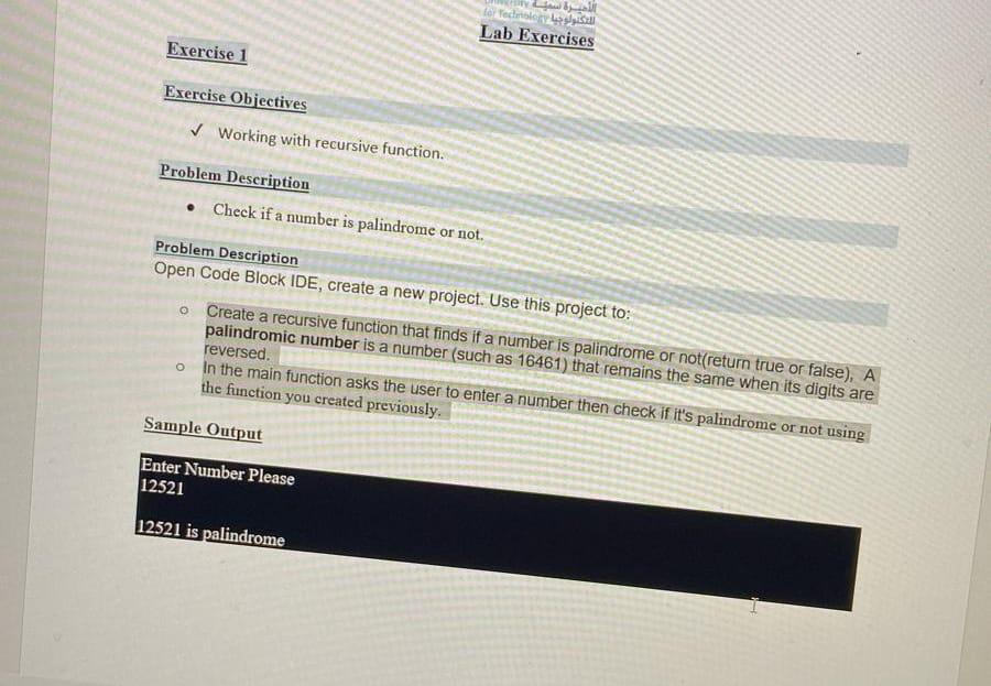Solved الأخيرة اسيا التكنولوجيا Chn Lab Exercises Exercise 1 | Chegg.com