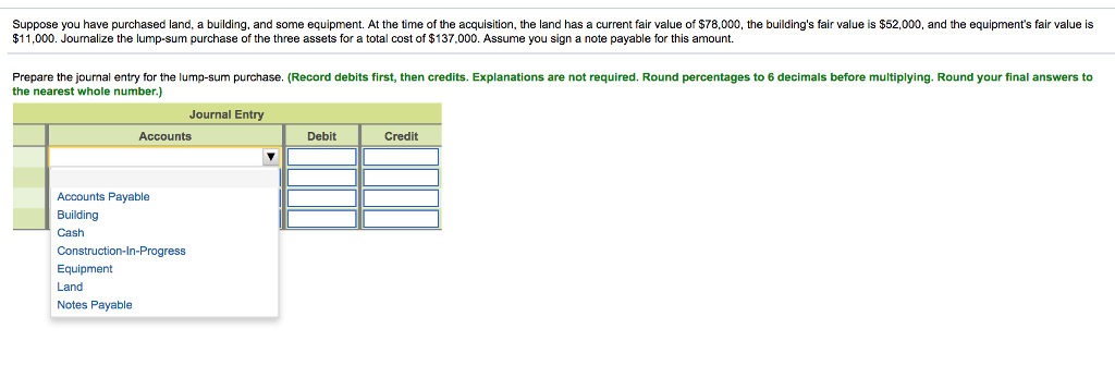 Solved Suppose you have purchased land, a building, and some | Chegg.com Solved Suppose you have purchased land, a building, and some | Chegg.com