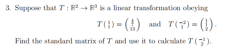 Solved Suppose that T:R2→R3 is a linear transformation | Chegg.com