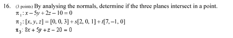 Solved 16. (3 points) By analysing the normals, determine if | Chegg.com