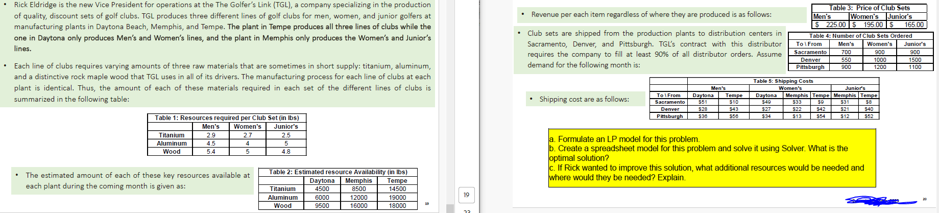 Would like to solve a, ﻿b, ﻿and c in the yellow box | Chegg.com
