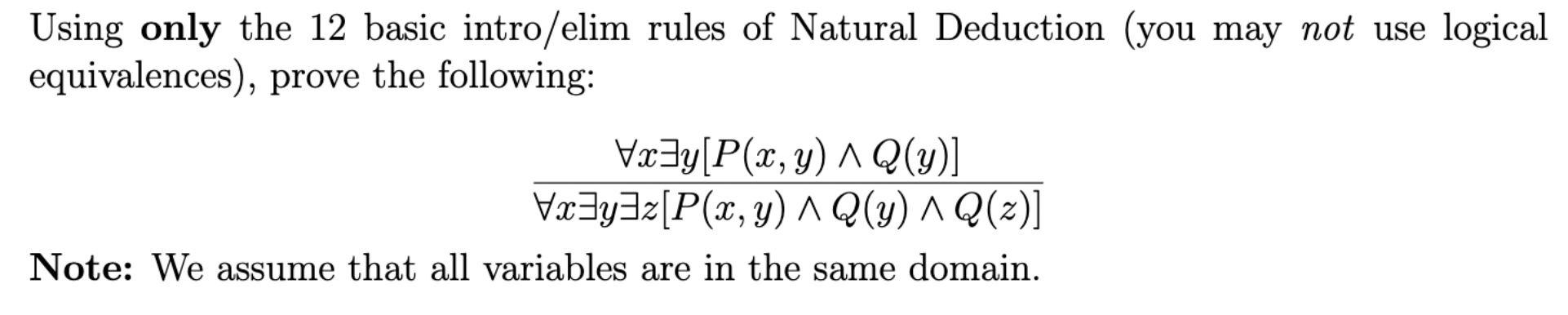 Solved Using only the 12 basic intro/elim rules of Natural | Chegg.com