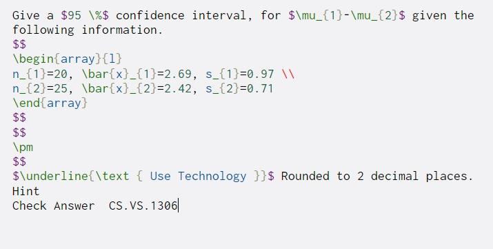 Solved Give a $95 \%$ confidence interval, for | Chegg.com