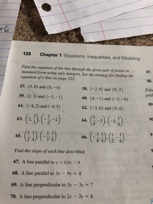Solved 128 Chapter 1 Equations Inequalities And Modeling Chegg
