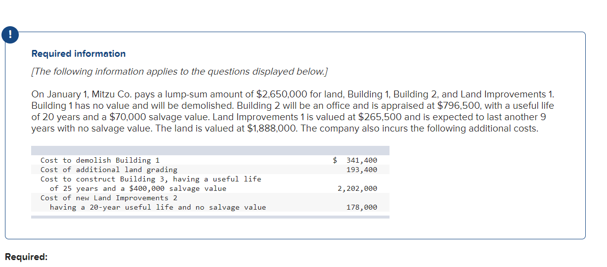 Solved lomework Partl i Saved Required information View | Chegg.com