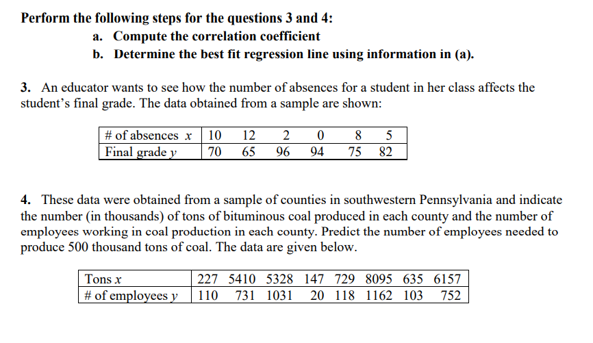 Solved Perform the following steps for the questions 3 and | Chegg.com