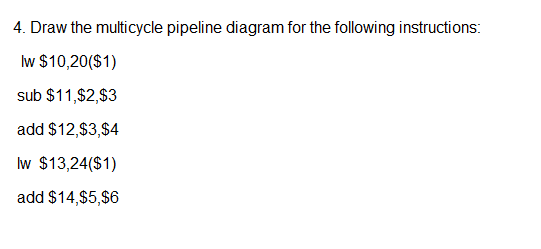 FOR MIPS ASSEMBLY, need a studyable answerDraw the | Chegg.com