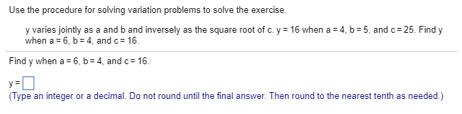 Solved Use the procedure for solving variation problems to | Chegg.com