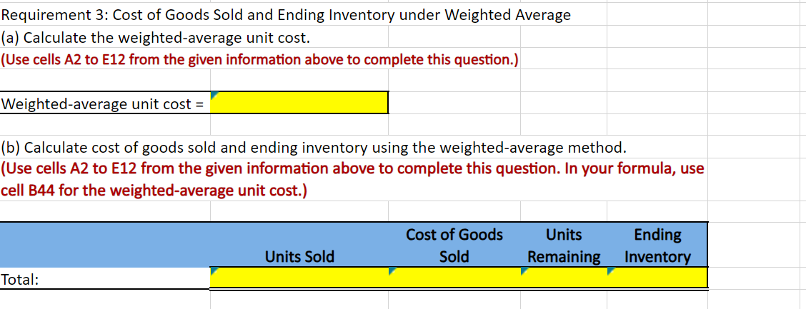 Solved For requirement #1, not sure how to type the formula | Chegg.com