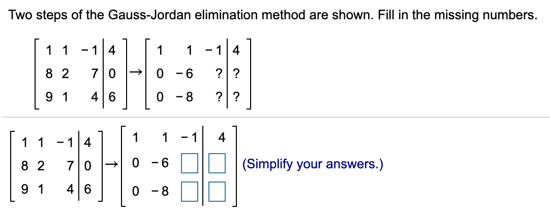Solved Carry out the indicated elementary row operation. -5 | Chegg.com