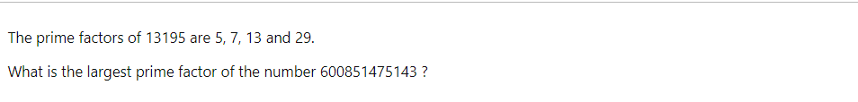 Solved The prime factors of 13195 are 5, 7, 13 and 29. What | Chegg.com