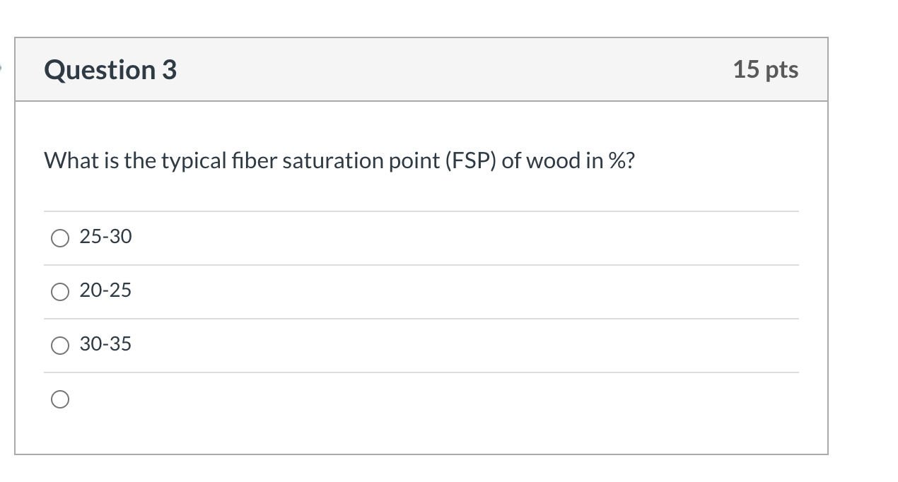 Solved Question 3 15 pts What is the typical fiber | Chegg.com