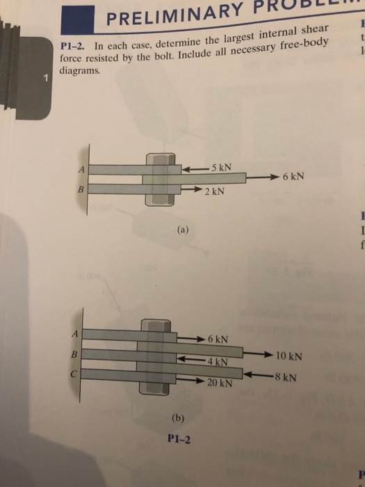 Solved PRELIMINARY PROBE P1-2. In each case, determine the | Chegg.com Solved PRELIMINARY PROBE P1-2. In each case, determine the | Chegg.com