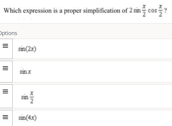 Solved Which expression is a proper simplification of | Chegg.com