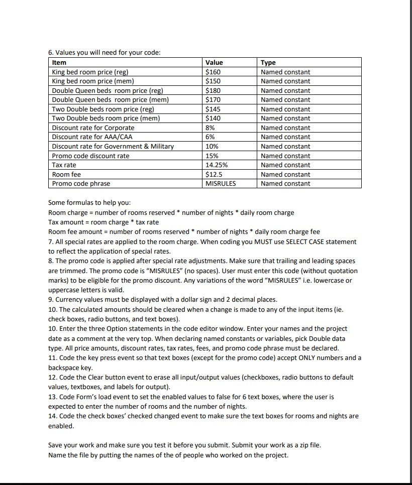 Has to be coded in Microsoft Visual | Chegg.com