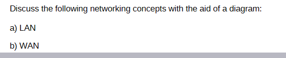 Discuss the following networking concepts with the | Chegg.com