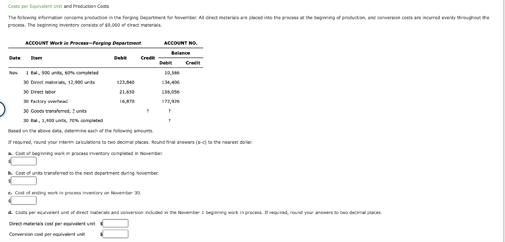 Solved Costs per Equivalent Unit and Production Costs | Chegg.com