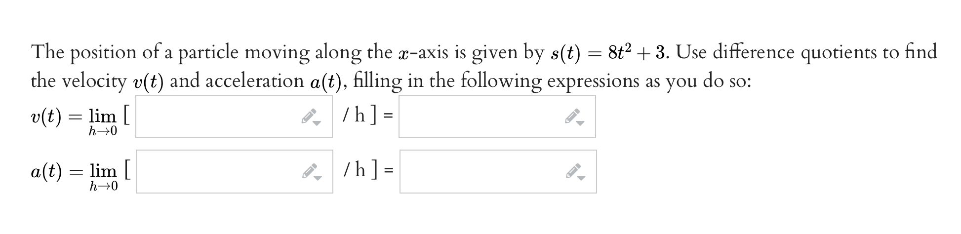 Solved The position of a particle moving along the x-axis is | Chegg.com
