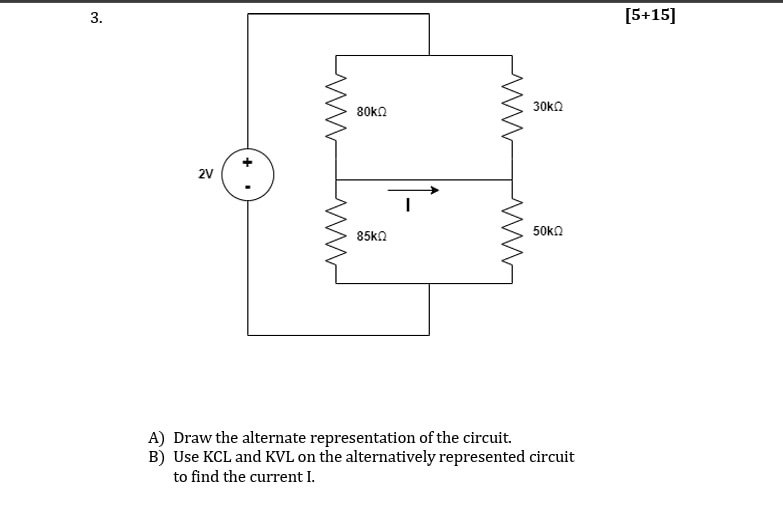 Solved A) ﻿Draw the alternate representation of the | Chegg.com