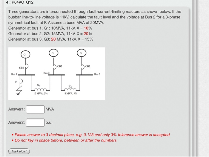 Solved 4: P04VC_012 Three generators are interconnected | Chegg.com