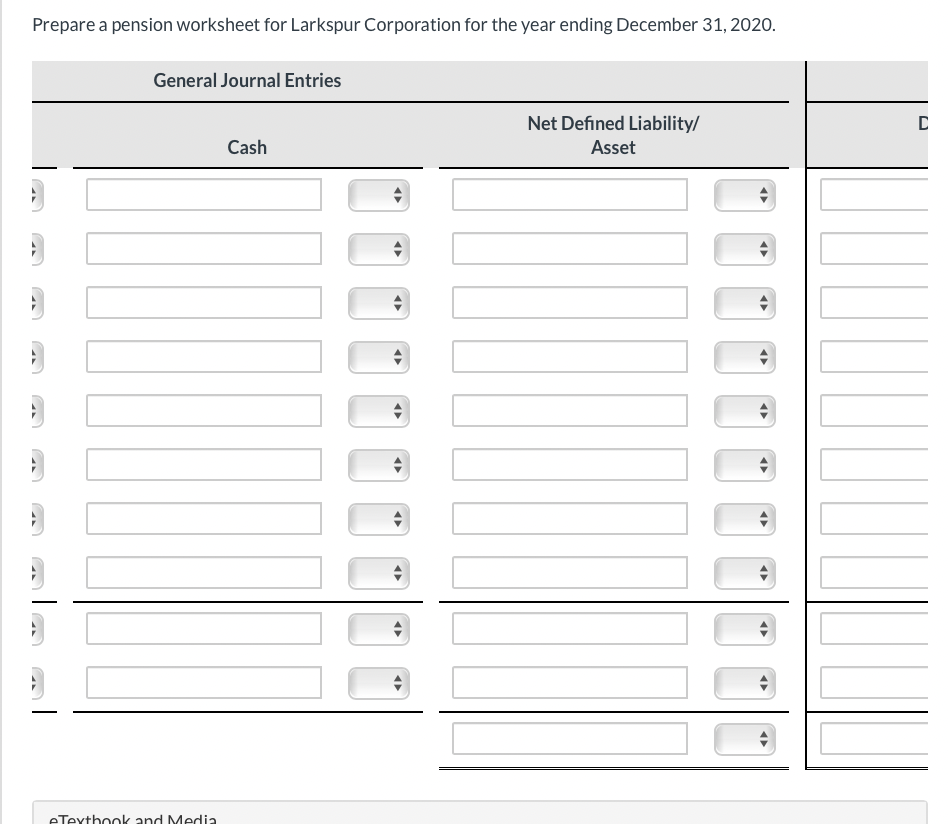 Solved Prepare the journal entry to record the pension | Chegg.com