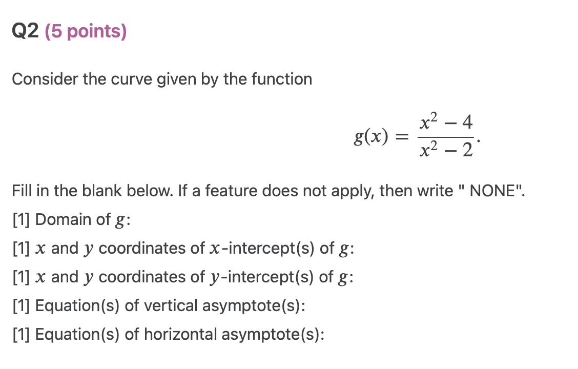 Solved Consider the curve given by the function | Chegg.com