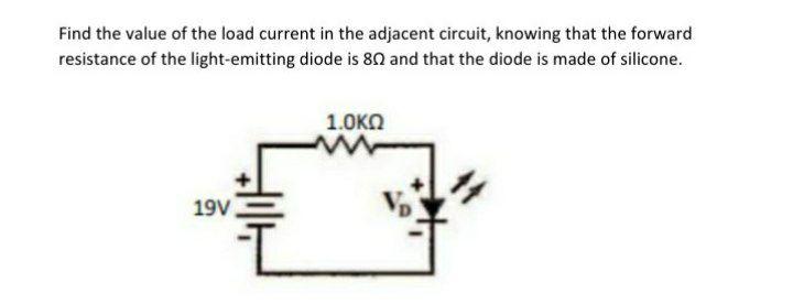 Solved Find the value of the load current in the adjacent | Chegg.com