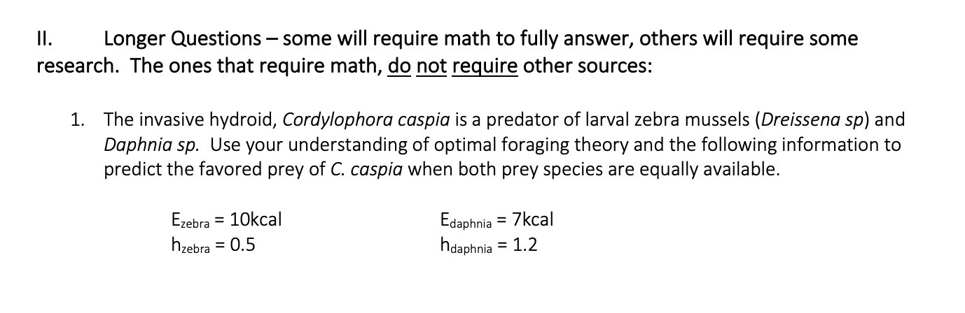 Solved The optimal diet model also predicts that different | Chegg.com