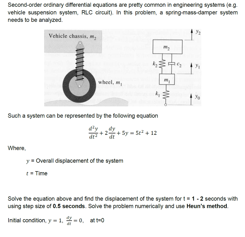 Solved Second-order ordinary differential equations are | Chegg.com
