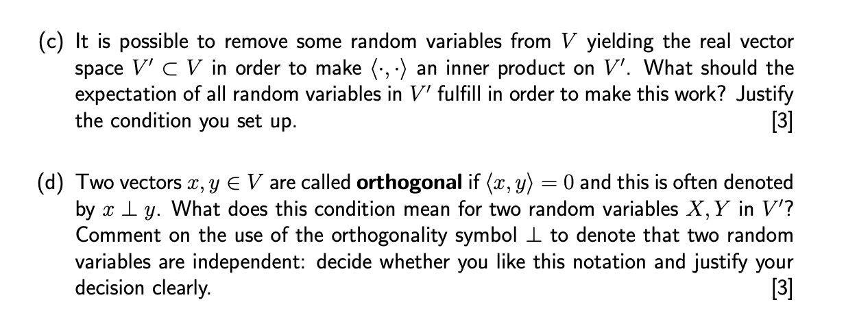 In linear algebra, given a real vector space V, a map | Chegg.com