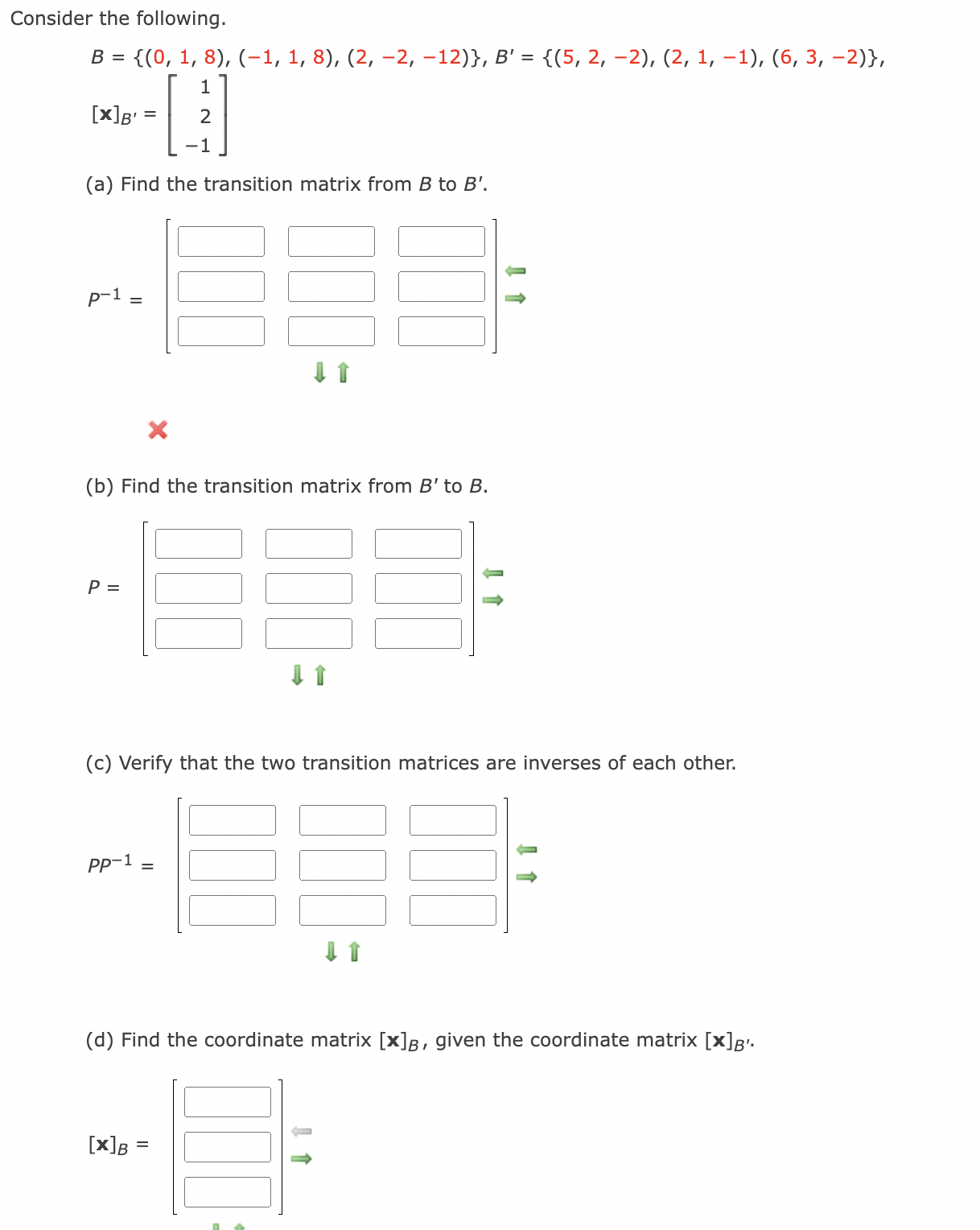 Solved Consider the following. | Chegg.com
