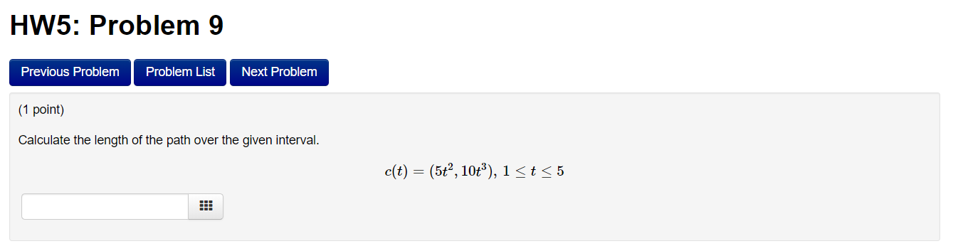 Solved HW5: Problem 9 Previous Problem Problem List Next | Chegg.com
