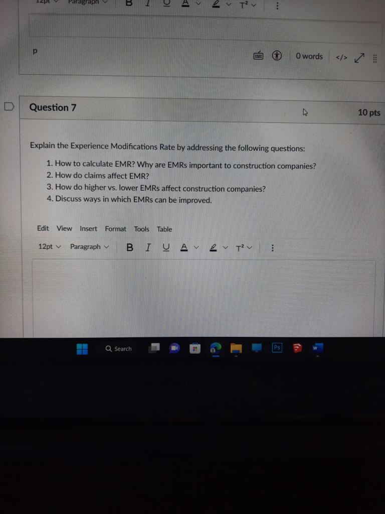 Solved Explain the Experience Modifications Rate by | Chegg.com