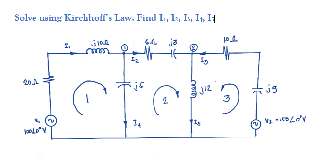 Solved Please help me to find I1, I2, I3, I4, I5. Using | Chegg.com