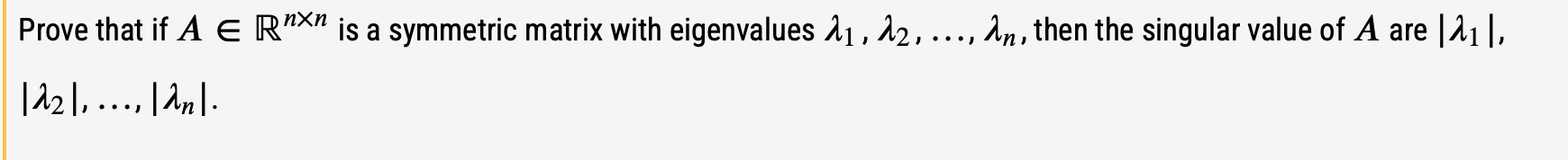 Solved Prove that if AinRn×n ﻿is a symmetric matrix with | Chegg.com