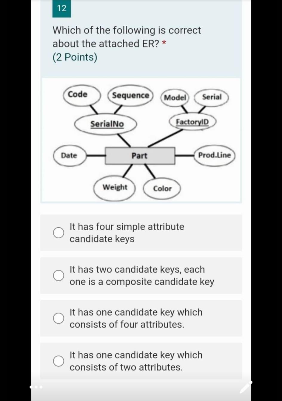 Solved 12 Which of the following is correct about the | Chegg.com