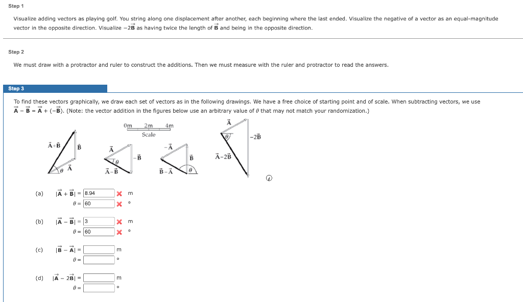 Solved skipped part. Tutorial Exercise The displacement | Chegg.com