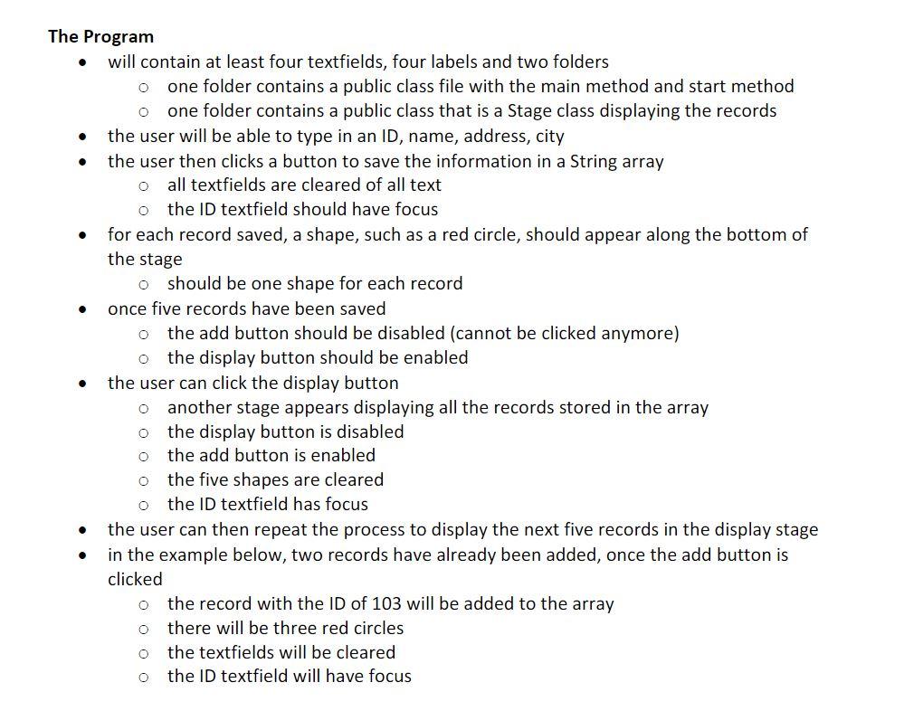 Solved I want to complete this exercise with the NetBeans | Chegg.com