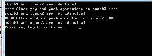 Two stacks of the same type are the same if they have | Chegg.com