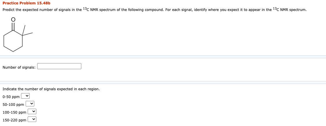Solved Practice Problem 15.48b Predict the expected number | Chegg.com