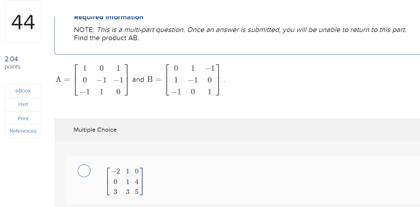Solved required iniormation NOTE: This is a multi-part | Chegg.com