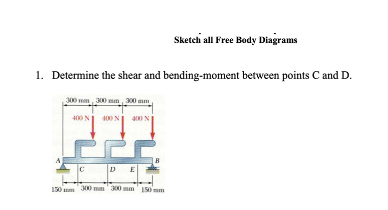 Solved Please sketch all free body diagrams along with | Chegg.com