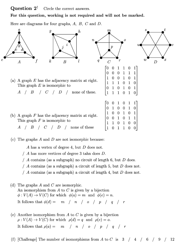 Solved Please answer all of those questions. If you write | Chegg.com
