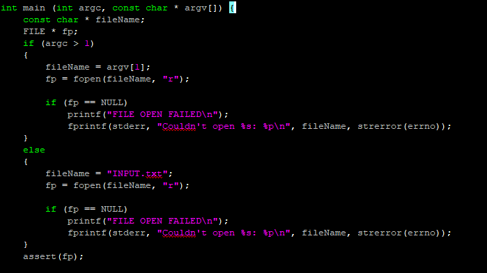 Solved int main (int argc, const char * argv[]) { const char | Chegg.com