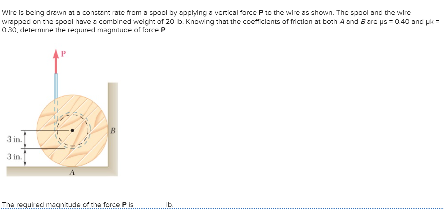 Solved Wire is being drawn at a constant rate from a spool | Chegg.com