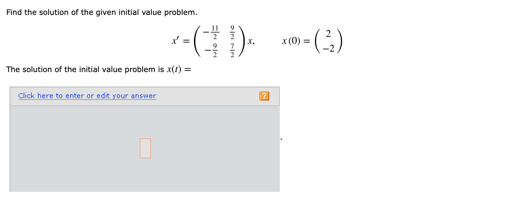 Solved Find the solution of the given initial value problem | Chegg.com