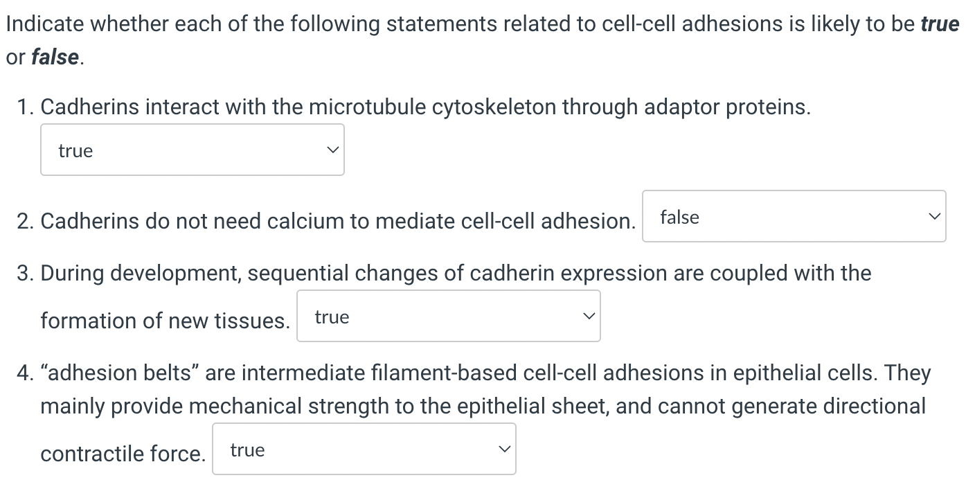 Solved Indicate whether each of the following statements | Chegg.com