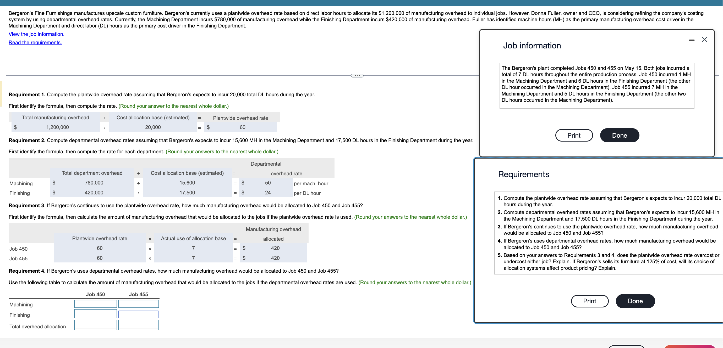 Solved Machining Department and direct labor (DL) ﻿hours as | Chegg.com